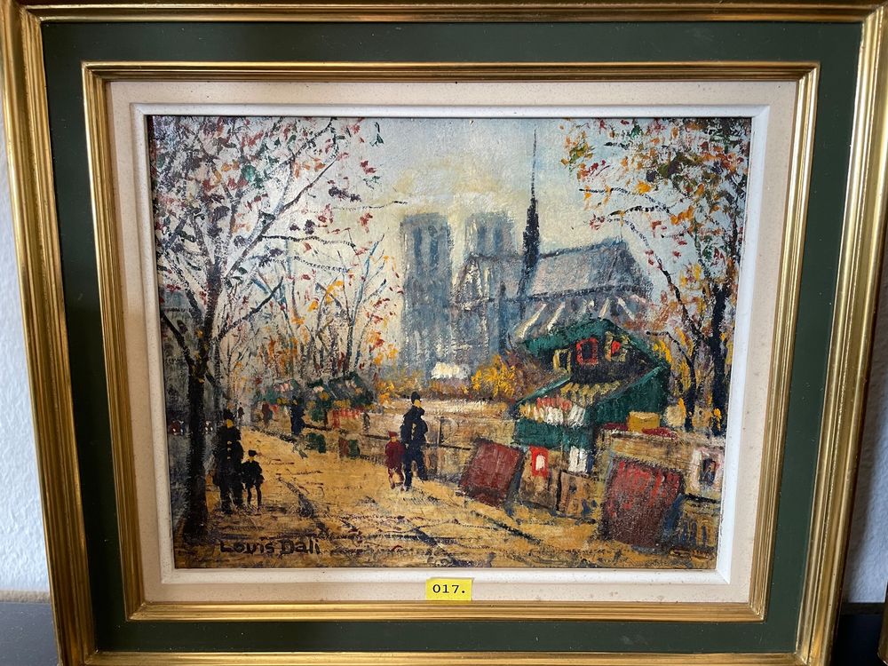 Gemälde Herbstlandschaft Paris, signiert Louis Dali, gera... (Gebraucht) in Cham für CHF 150 ...