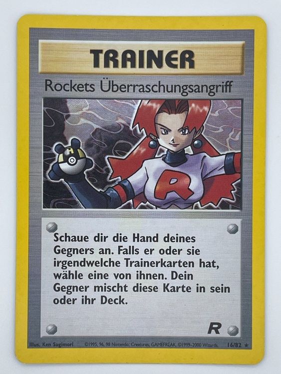 Rockets Überraschungsangriff 16/82 Holo Pokémon Team Rocket | Kaufen ...