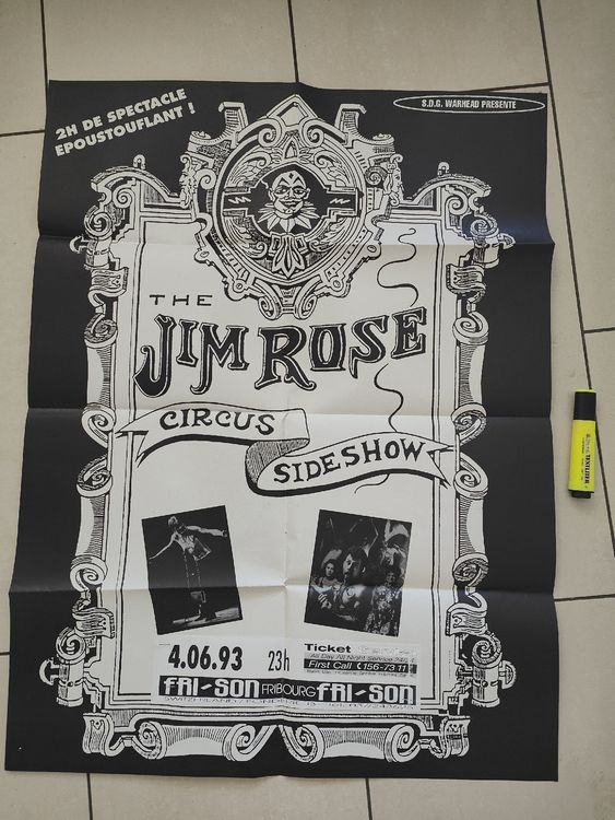 poster originale. the Jim Rose Circus Side show (Neu (gemäss ...