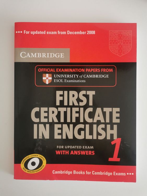 FIRST CERTIFICATE IN ENGLISH (B2) | Kaufen auf Ricardo