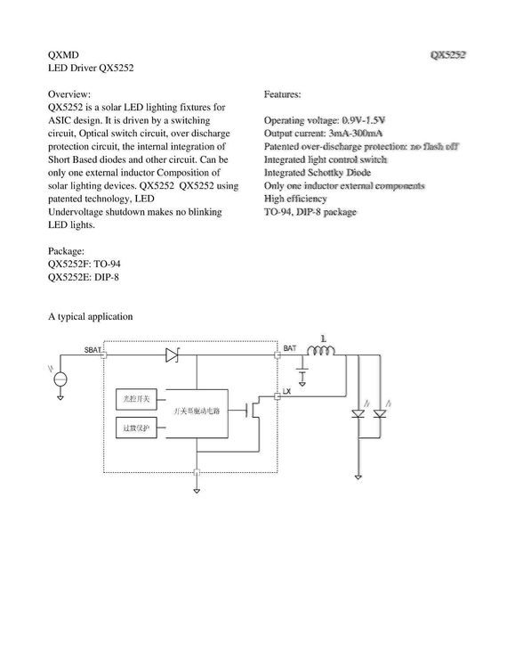IC 5252 4-Pol LED Driver IC Chip Solar (Neu und originalverpackt) in ...
