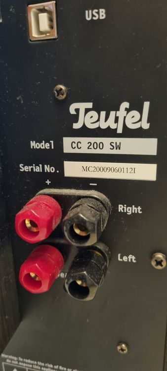 Teufel PC Subwoofer CC 200 SW - ohne Boxen! (Gebraucht) in Aegerten für ...