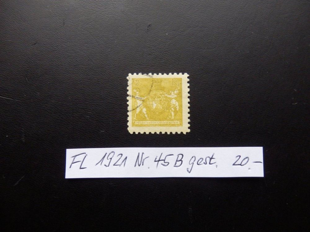 FL 1921 Nr. 45B gestempelt (Gebraucht) in Lausen für CHF 3 – mit Lieferung auf Ricardo kaufen
