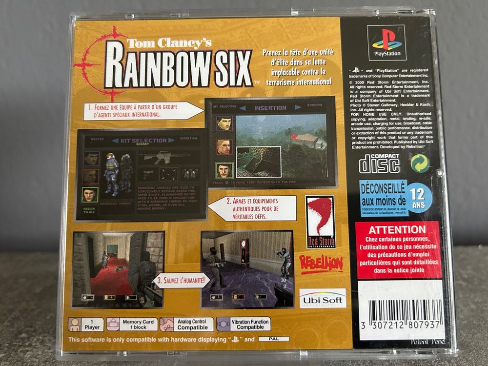 FR- Rainbow Six - PAL - PS1 | Kaufen auf Ricardo