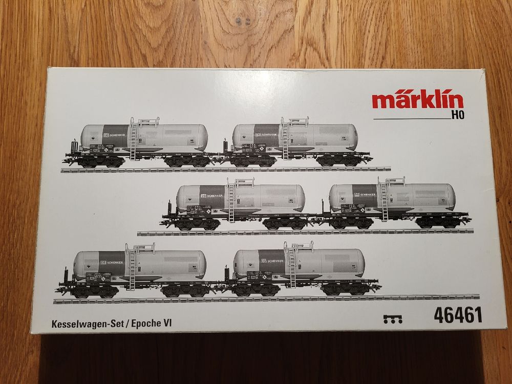 Märklin H0 46461 Kesselwagen-Set DB Schenker, Epoche VI (Neu und ...