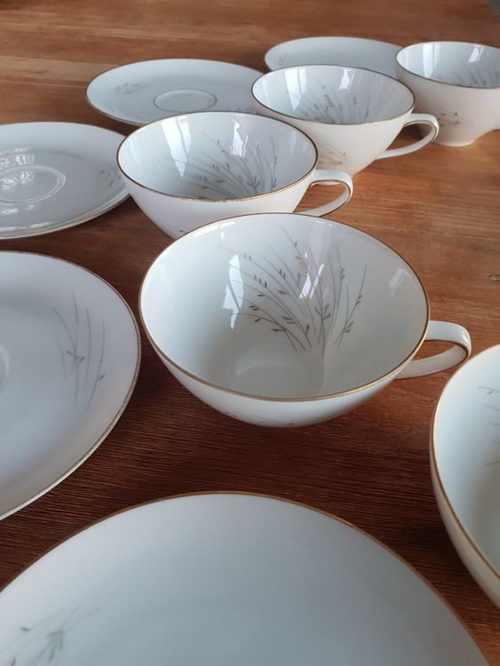 🐸 Goldrand TEESERVICE von Bavaria Tirschenreuth Porzellan (Gebraucht ...