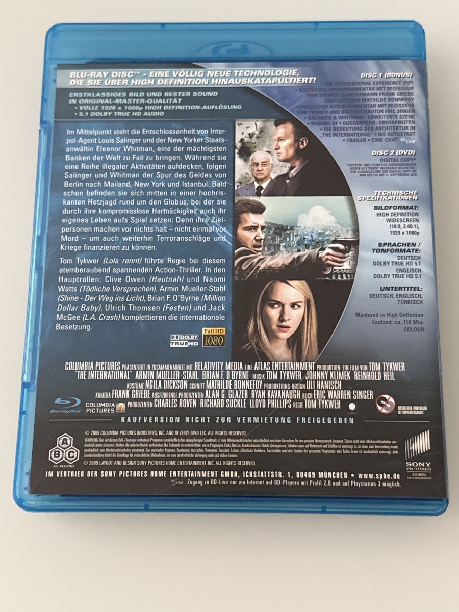 The International - Spannender Action-Thriller auf Blu-ray (Gebraucht) in Hittnau für CHF 8 ...