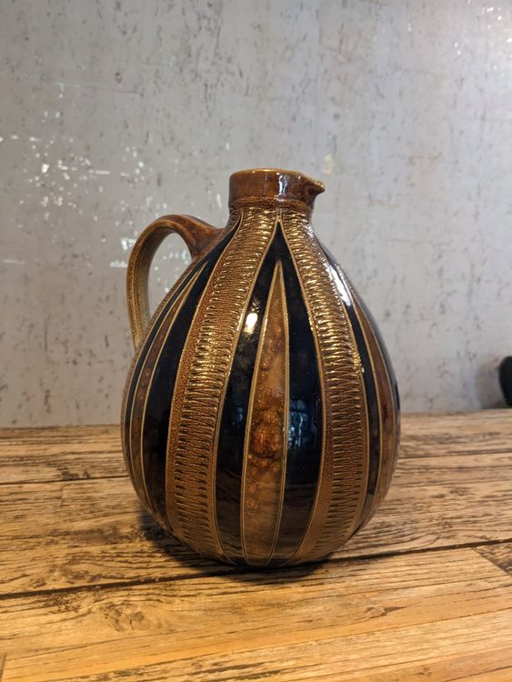 Keramik Henkelvase Krug Kobaltblau Salzglasur Vintage 205-20 (Gebraucht) in Ermatingen für CHF ...
