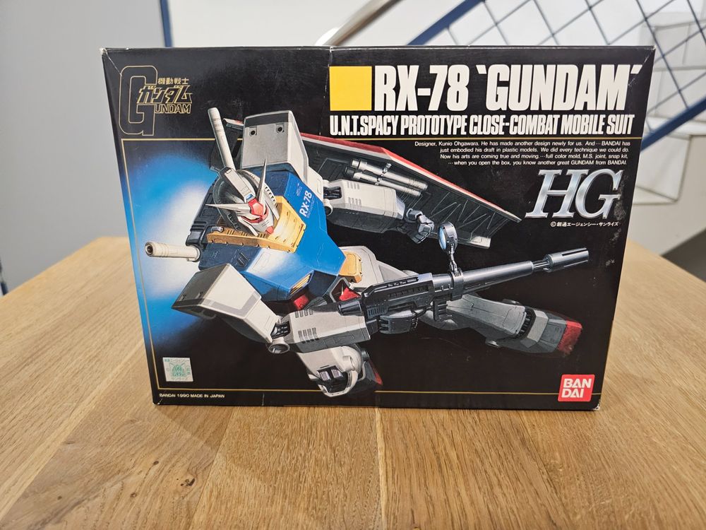 Bandai - GUNDAM RX-78 HG von 1990 (Neu und originalverpackt) in Hirzel für CHF 50 – mit ...