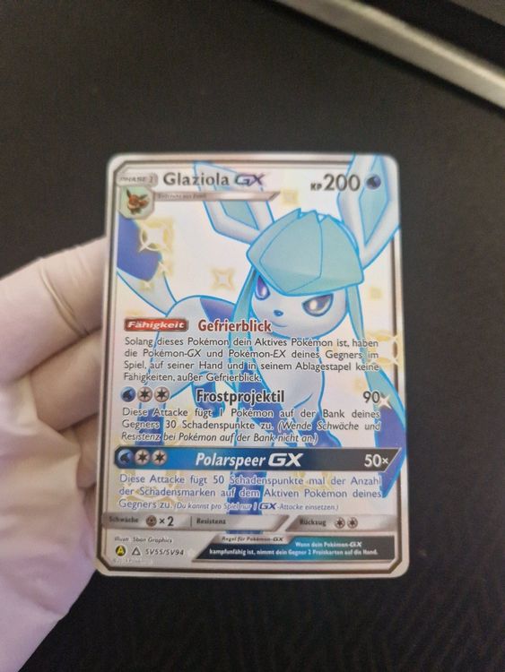 Glaziola / Glaceon Shiny Fullart Pokemon Karte (Gebraucht) in ...