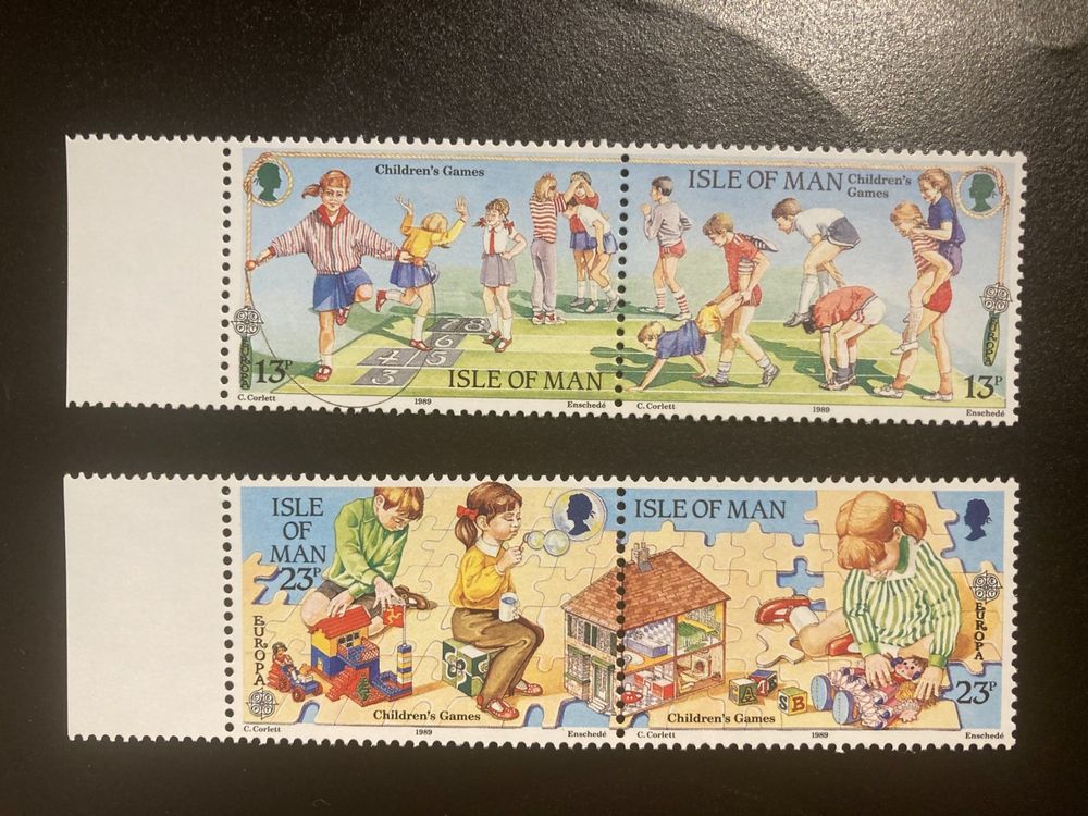 Insel Man 1989 Satz Europa CEPT Kinderspiele postfrisch | Kaufen auf ...