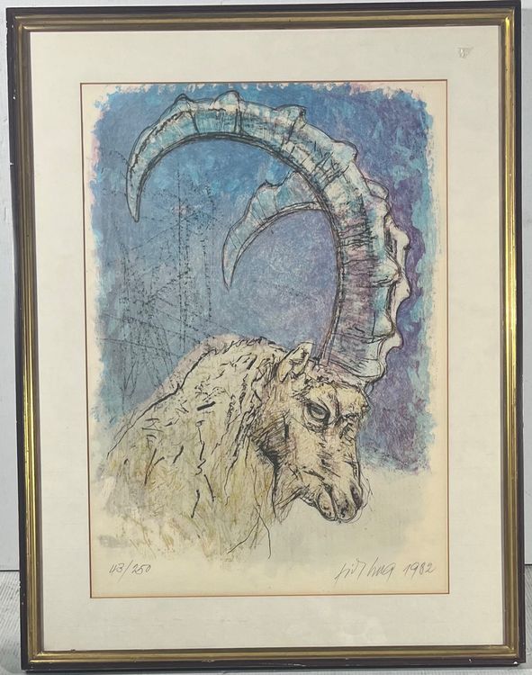 Fritz Hug (1921-1989) Grosse Lithographie, Handsigniert (Gebraucht) in Root für CHF 99 – nur ...