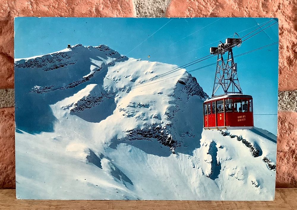 1967 - Alte Foto AK Schwebebahn Col du Pillon - Luftseilbahn (Gebraucht) in Root für CHF 1 – mit ...