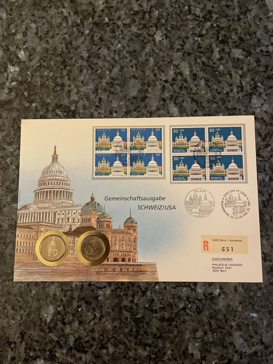Numisbrief Gemeinschaftsausgabe Schweiz/USA (Neu (gemäss Beschreibung)) in Schlossrued für CHF ...