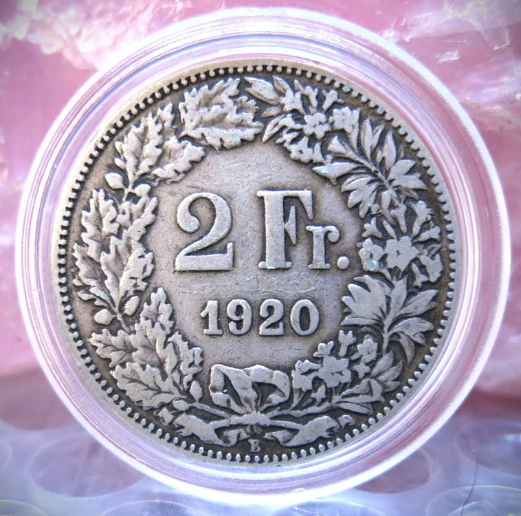 Sammlersmünze: 2 Franken 1920 Silber | Kaufen auf Ricardo