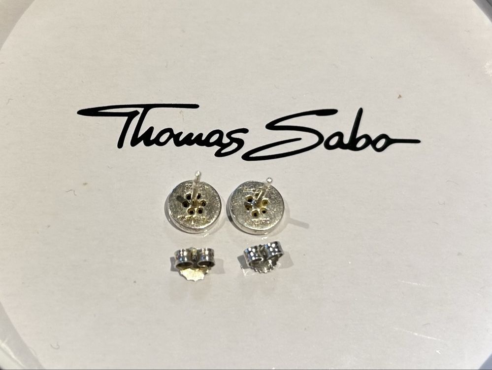 Thomas Sabo Ohrstecker, schwarzes Zirkonia-Pavé 🖤 Top! (Gebraucht) in ...