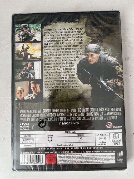 Die Jagd auf die Eagle one : Crash Point (2006) DVD 📀 NEU (Neu und originalverpackt) in Sierre ...