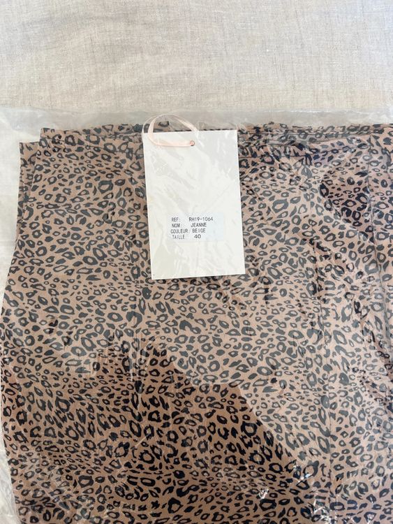 Stylish Leopard Print Midi Skirt, Size 40, Brand New! | Kaufen auf Ricardo