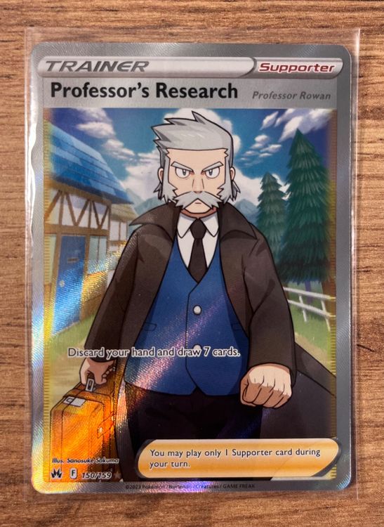 Professor’s Research FULL ART 150/155 Pokemon Crown Zenith | Acheter ...