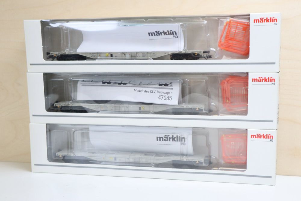 Märklin 3 x KLV-Tragwagen Set 47085 (Gebraucht) in Winterthur für CHF ...