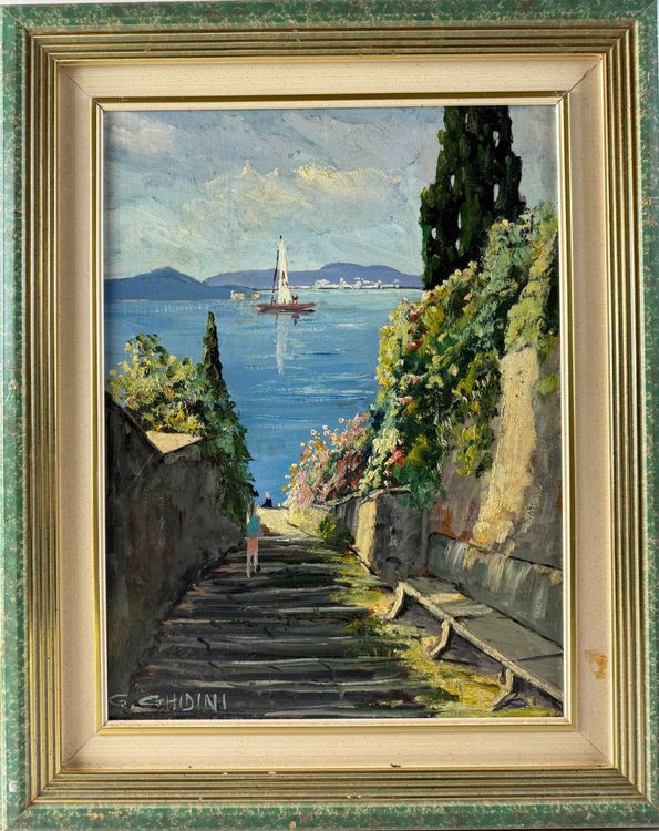 Wunderschönes Ölgemälde "Am See", G. Ghidini Signiert (Gebraucht) in Neuhausen am Rheinfall für ...