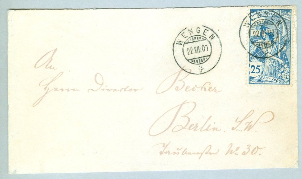 1900 Schweiz UPU 25 Rp (Gebraucht) in Zürich für CHF 35 – mit Lieferung auf Ricardo kaufen