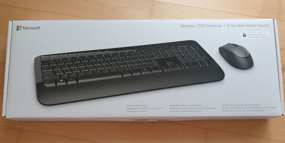 Microsoft Wireless 2000 Desktop: Kabellose Tastatur+Maus NEU | Kaufen ...