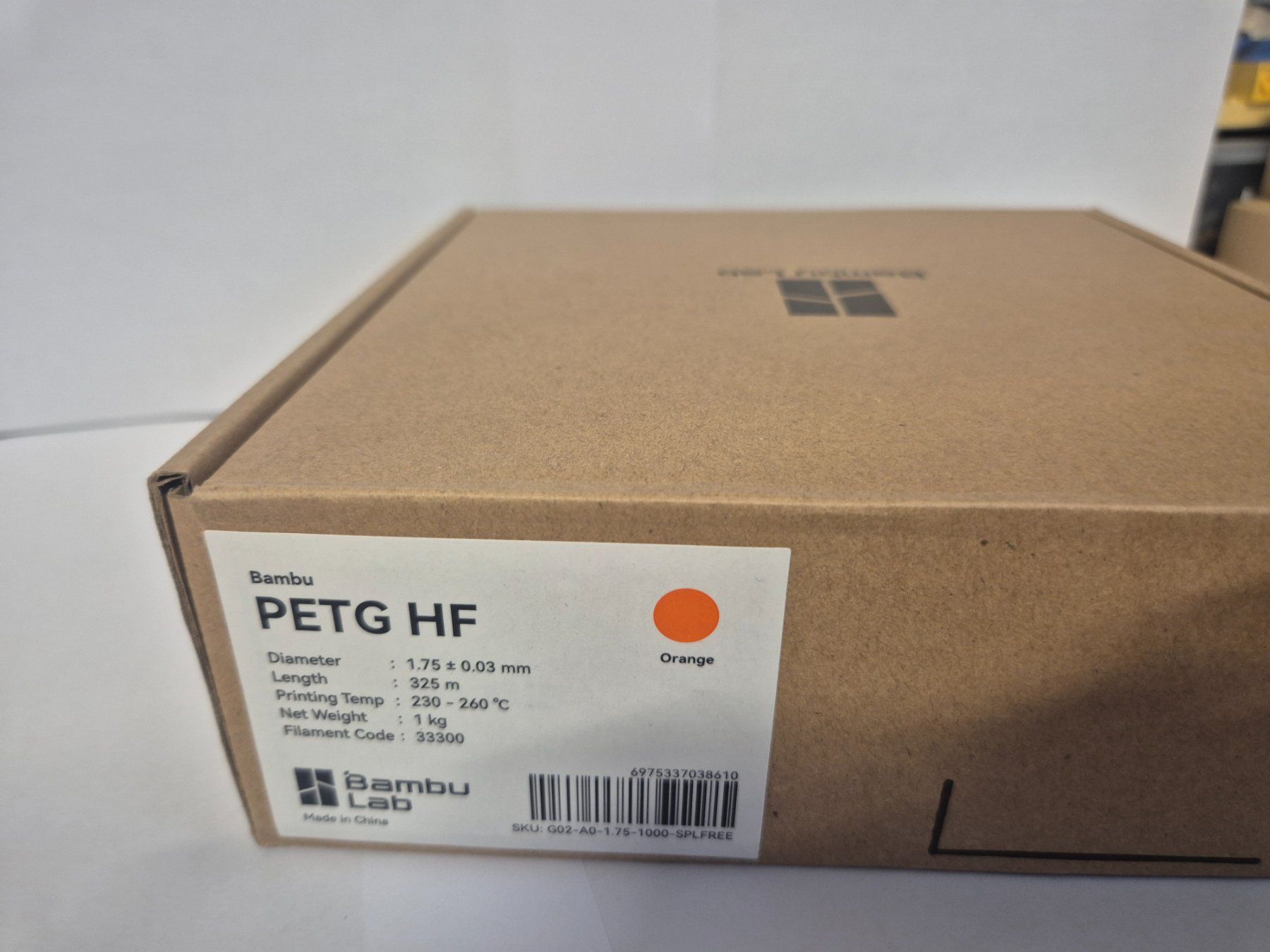 Bambu PETG HF Nachfüllpackung / Refill Orange (Neu und originalverpackt ...