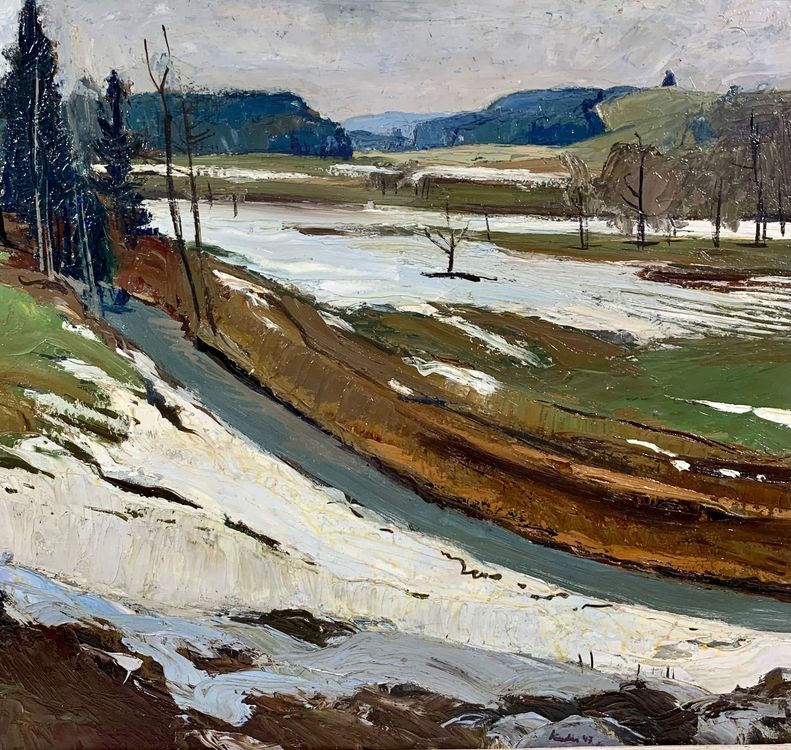 Hermann Huber (1888-1967) grosses Gemälde (Gebraucht) in Root für CHF ...