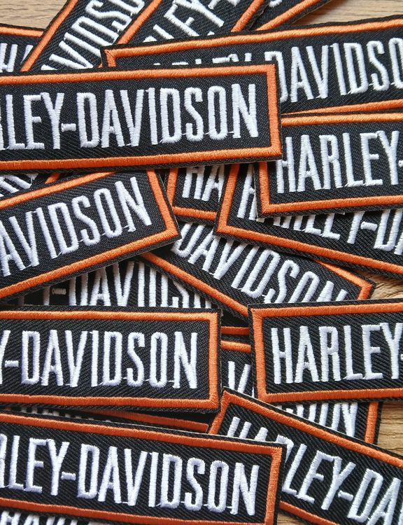Ecussons brodés HARLEY-DAVIDSON lots de 20 unités (Neuf avec emballage ...