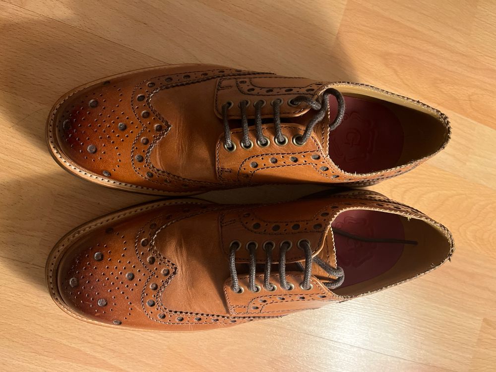 Grenson Archie leather lace-up brogues Size 8 / 42 NEW | Kaufen auf Ricardo