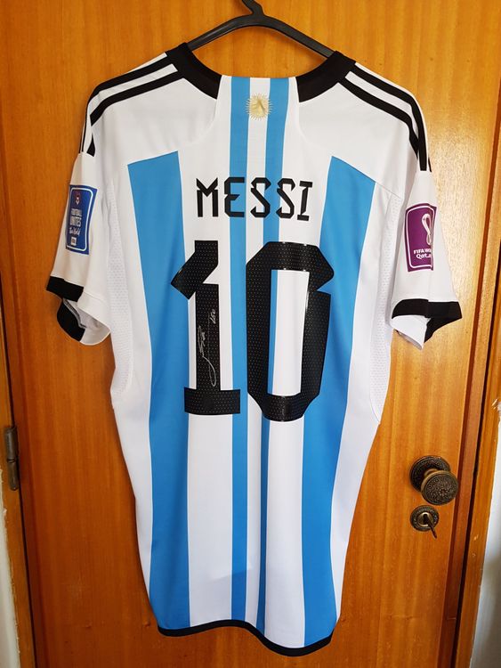 Lionel Messi Argentinien - Home 3 Sterne Trikot - Signiert (Neu (gemäss ...
