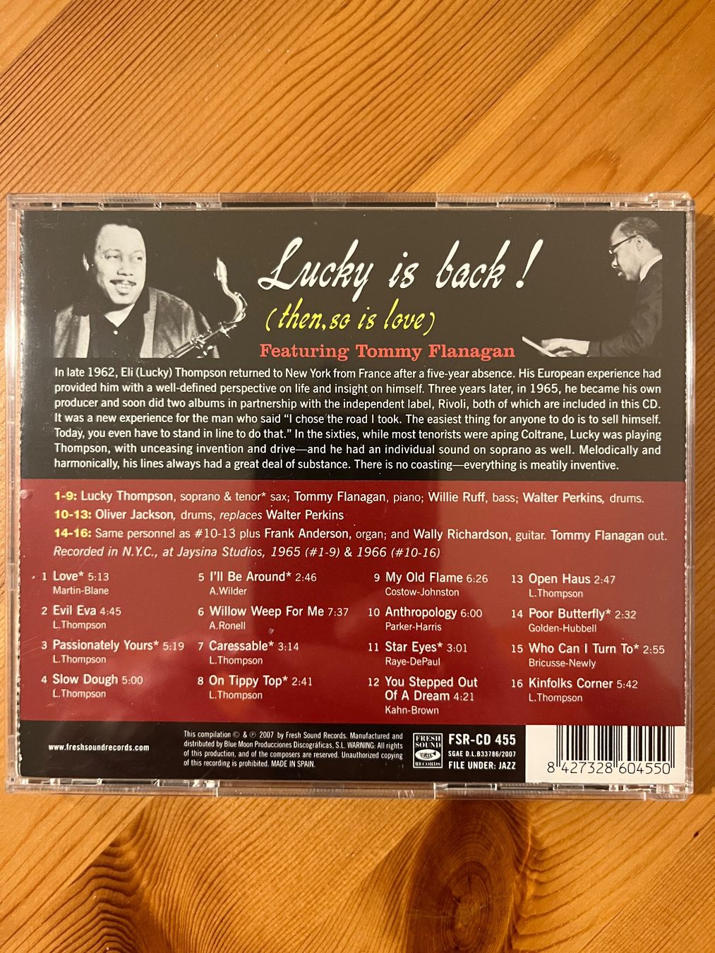 LUCKY THOMPSON - LUCKY IS BACK! - TOMMY FLANAGAN (Gebraucht) in ...