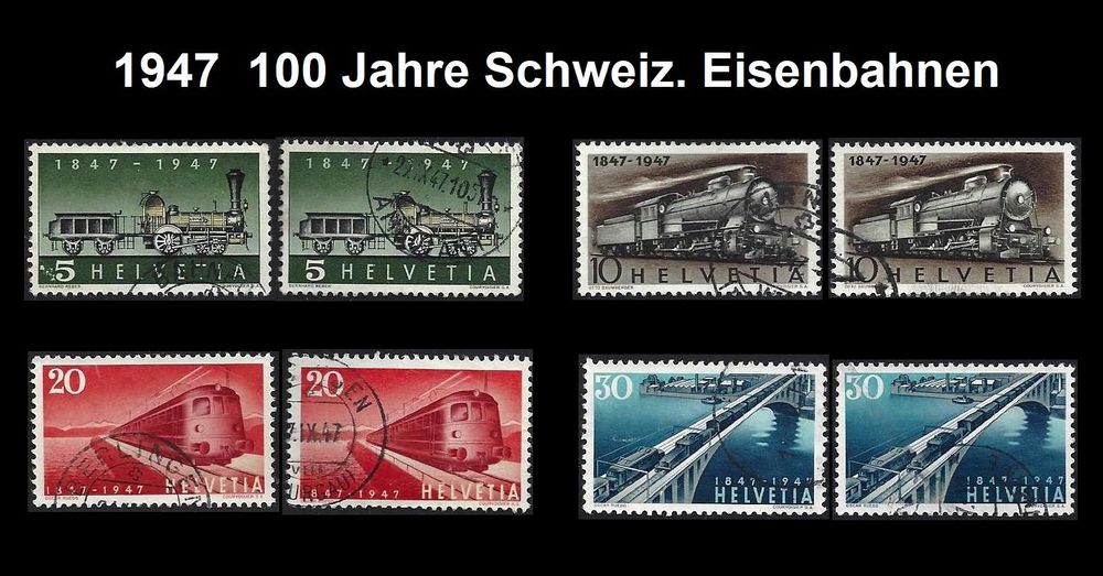 1947 100 Jahre Schweiz. Eisenbahnen (Gebraucht) in Baar für CHF 4.9 – mit Lieferung auf Ricardo ...