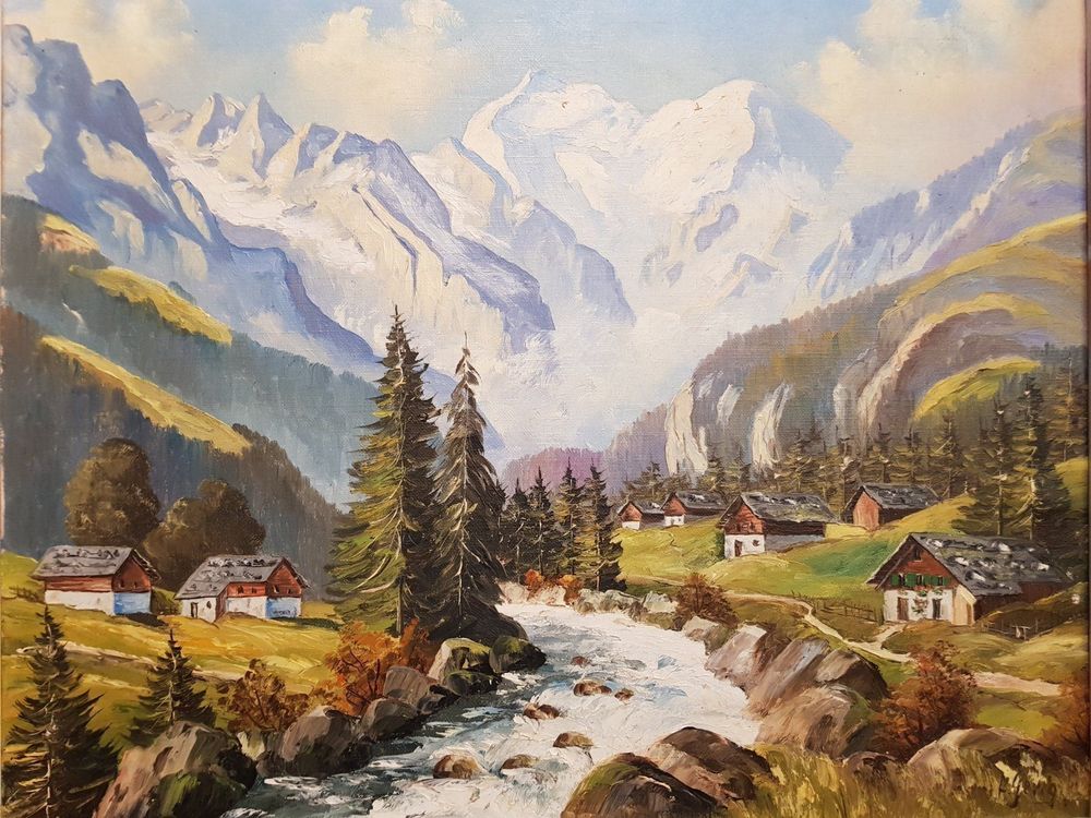 Ölbild Signiert A.Gerig "Alois Gerig" (Gebraucht) in La Chaux-de-Fonds ...