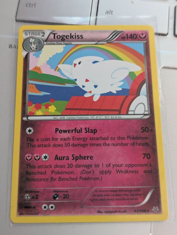 Togekiss 45/108 Roaring Skies Rare Pokemon Card (Gebraucht) in Hünenberg See für CHF 4 – mit ...