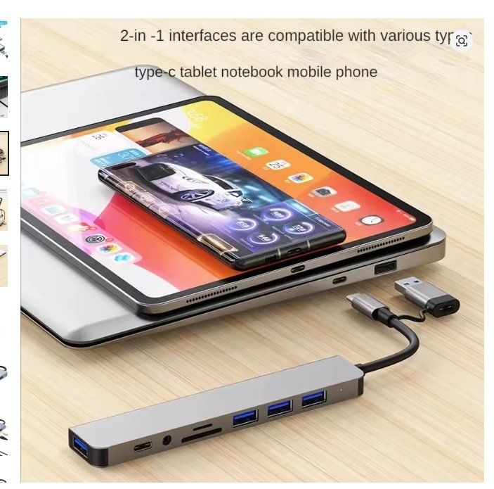7-in-1 Multiport Thunderbolt Hub Adapter für Ihr MacBook (Neu und ...