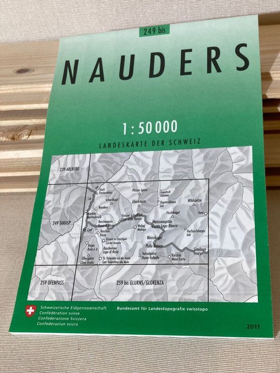 Landkarte 1:50 000 Nauders Neu (Neu (gemäss Beschreibung)) in für CHF 6 ...