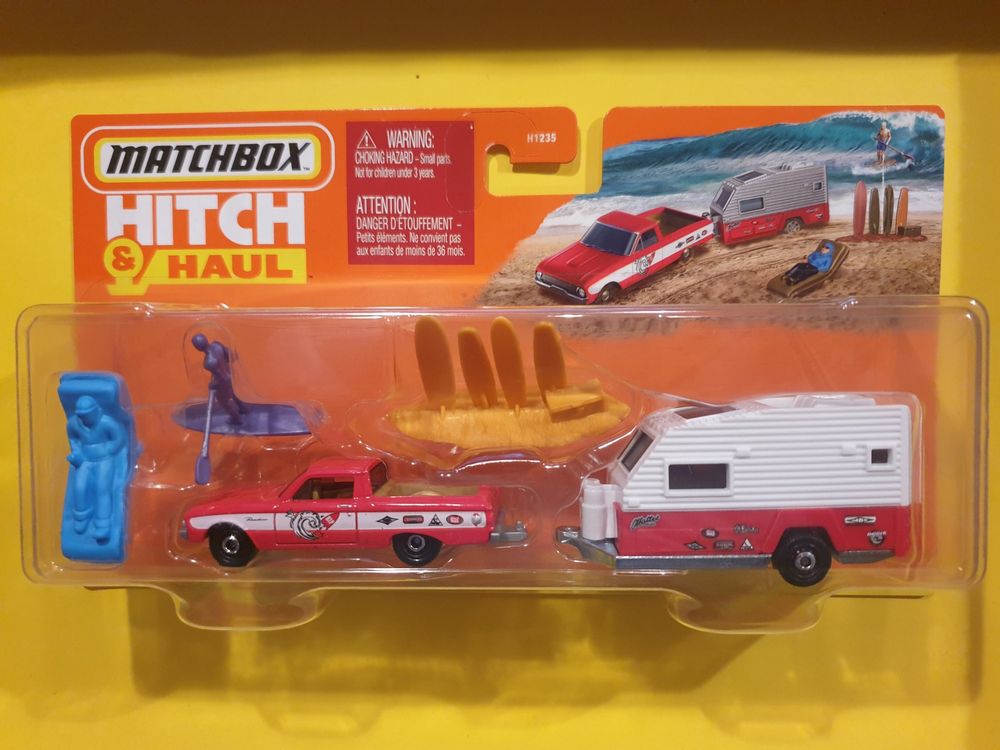 Matchbox '61 FORD RANCHERO/ MBX TRAVEL TRAILER II (Neu und ...