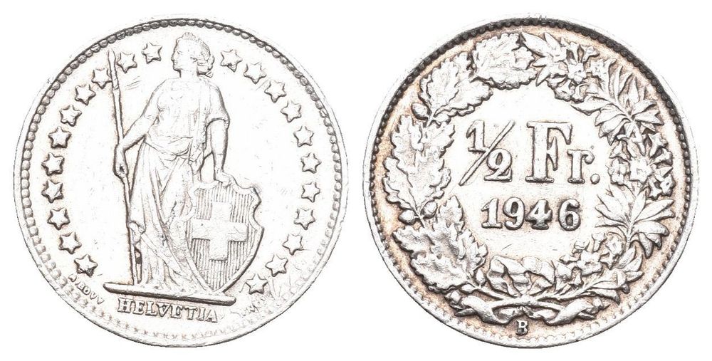 1/2 Franken 1946 gleichstehend | Kaufen auf Ricardo