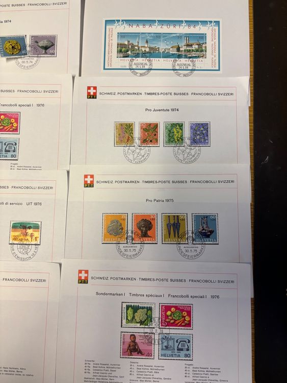 Briefmarken Schweiz Chrüsimüsi PTT Sammelblätter und Karten (Gebraucht) in Murgenthal für CHF 2 ...