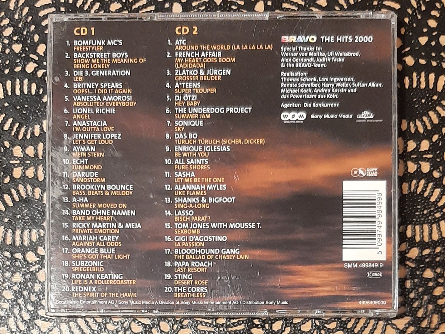 Bravo Hits - The Hits 2000, 2CD Hit Compilation Sampler 2000 (Gebraucht ...