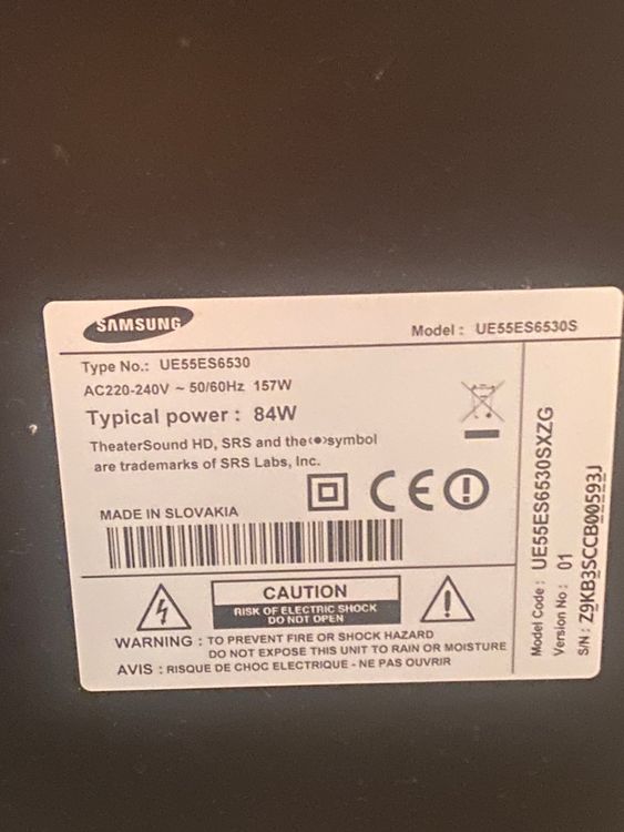 Samsung Fernseher 55 Zoll UE55ES6530 - Energie A (Gebraucht) in für CHF ...