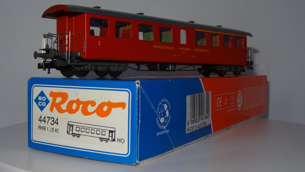 Roco 44734, Rorschach - Heiden - Bergbahn, AB 15, Vitrine (Neu (gemäss ...