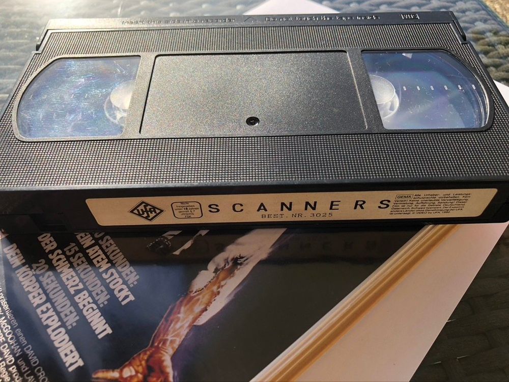 Scanners von David Cronenberg auf VHS von UFA.Sehr selten! (Gebraucht ...