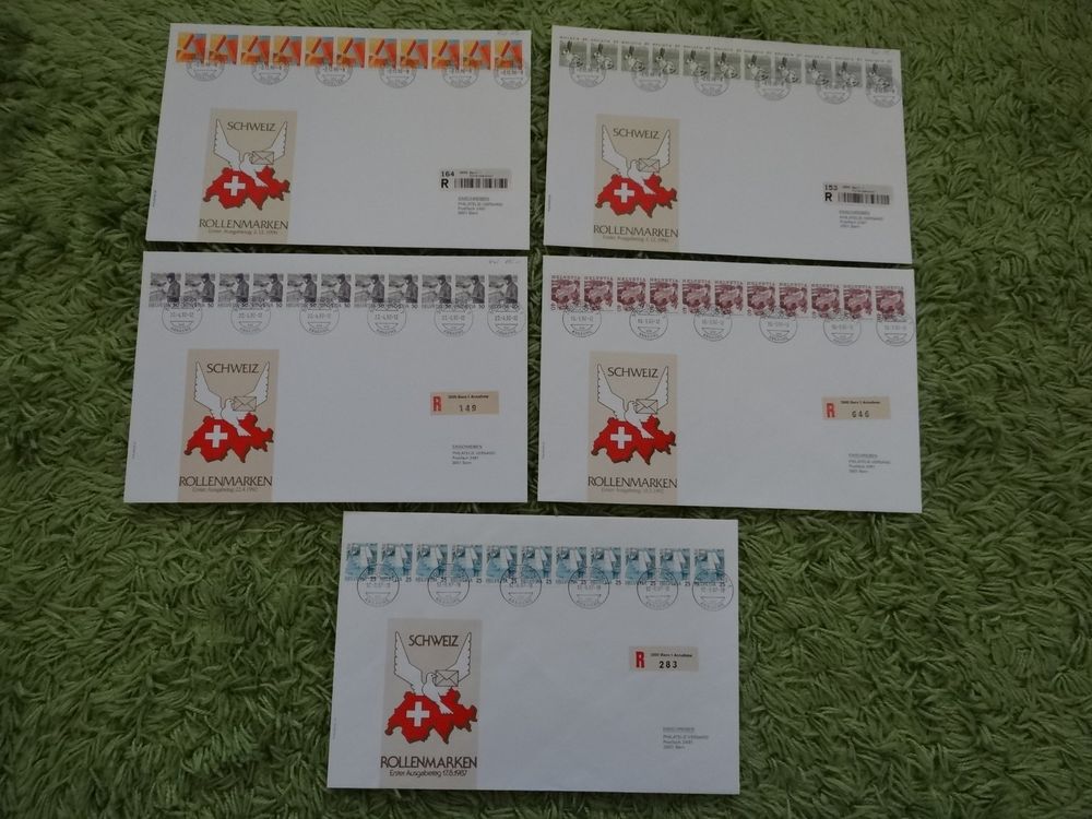 5 Grossbriefe mit Rollenmarken ab CHF 1.-- | Kaufen auf Ricardo