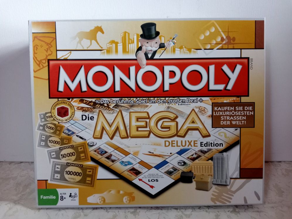 Neu Monopoly Mega Deluxe Edition 2013 Brettspiel Hasbro (Neu (gemäss Beschreibung)) in Oberdorf ...