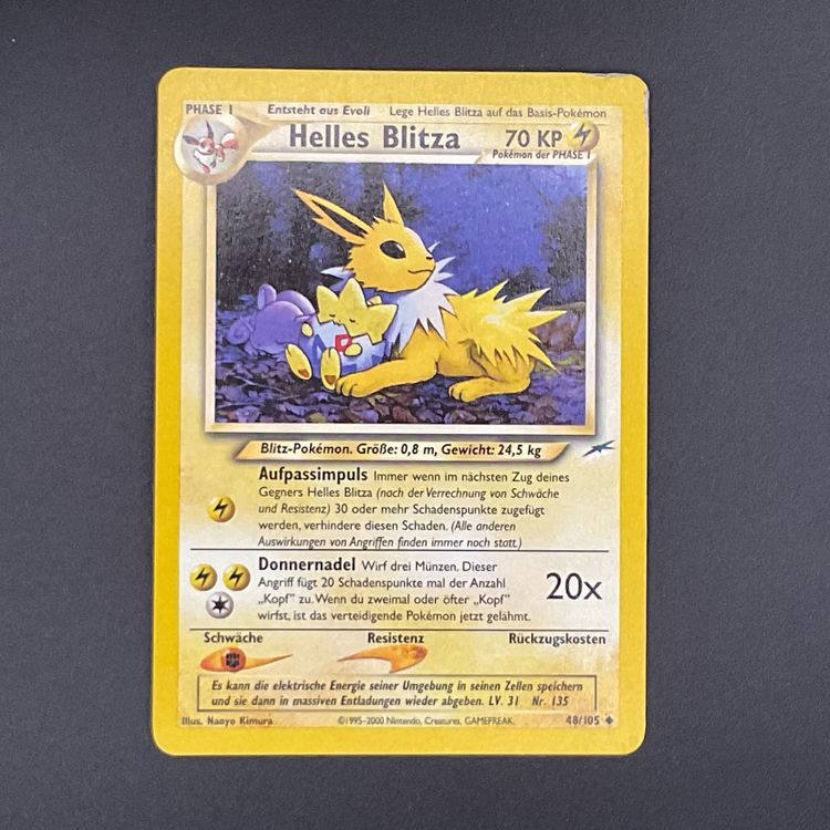 Pokémon Light Jolteon ( Helles Blitza ) 48/105 DE Ab 1 | Kaufen auf Ricardo