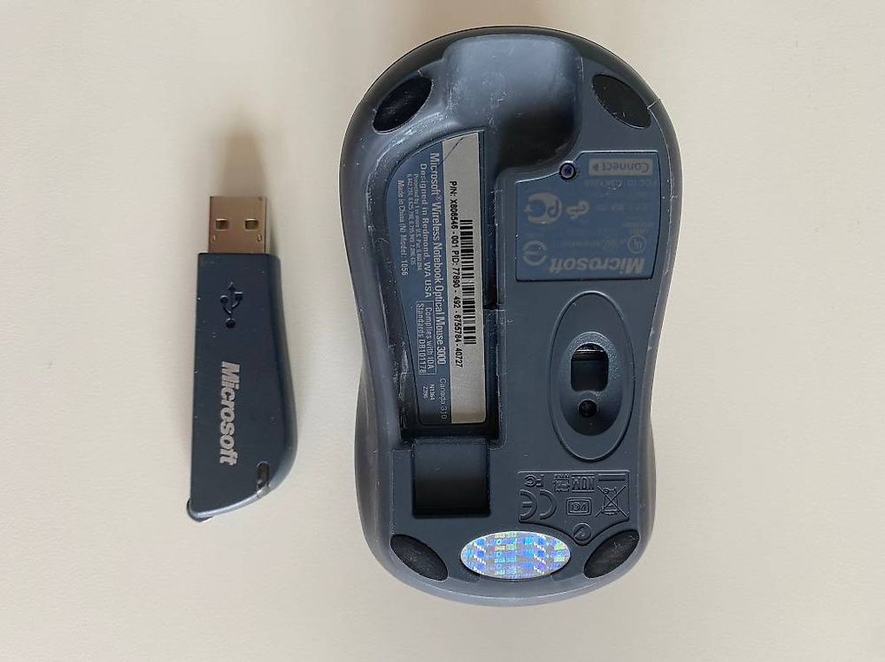 Microsoft Wireless Mouse 5000 Maus USB Receiver (Gebraucht) in ...