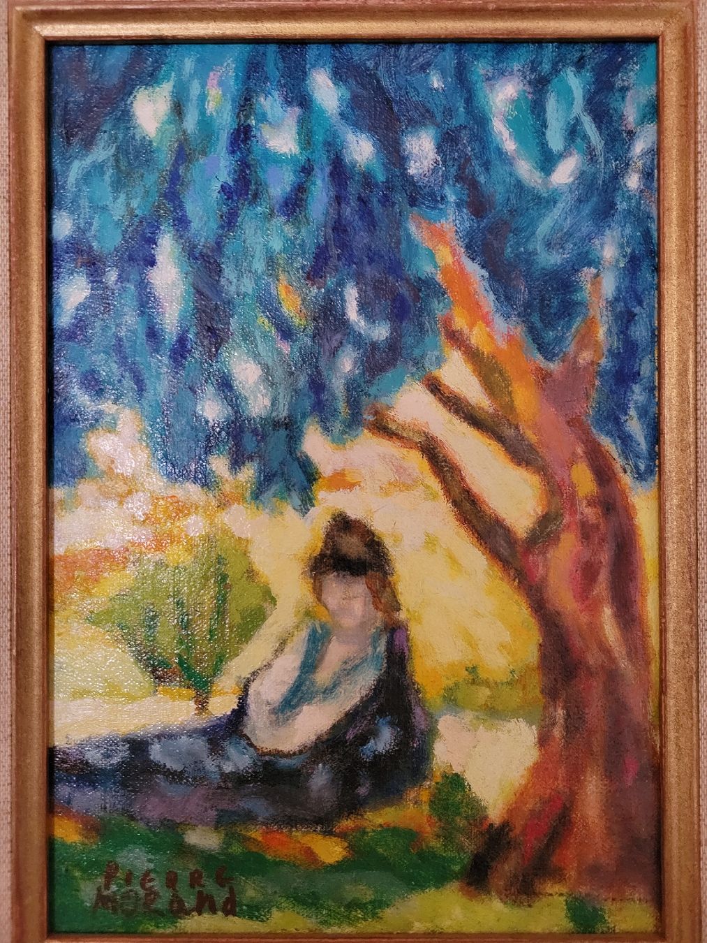 Pierre Morand –« À l’ombre de l’olivier » – Huile sur toile (D'occasion ...